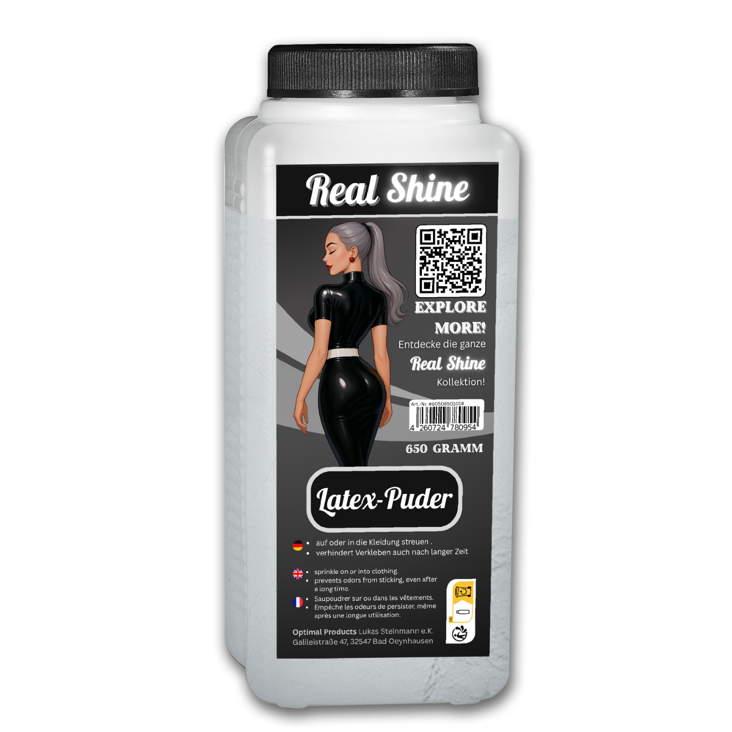 Realshine Talkum Puder 650g – Optimal Products die bessere Lösung
